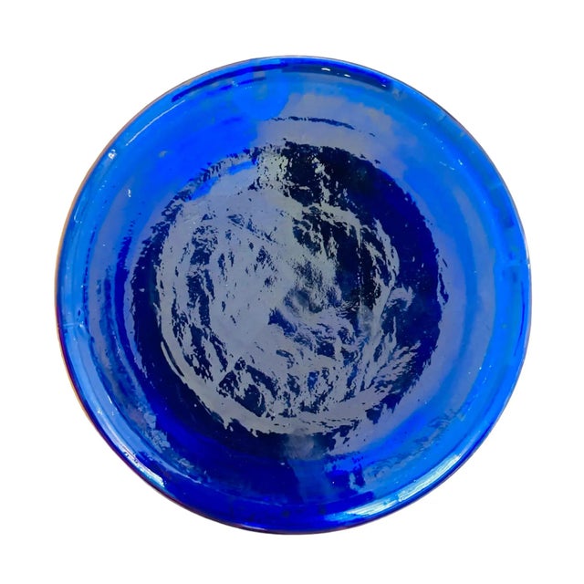 Vintage Cobalt Blue Pilgrim Art Glass Column Chairish
