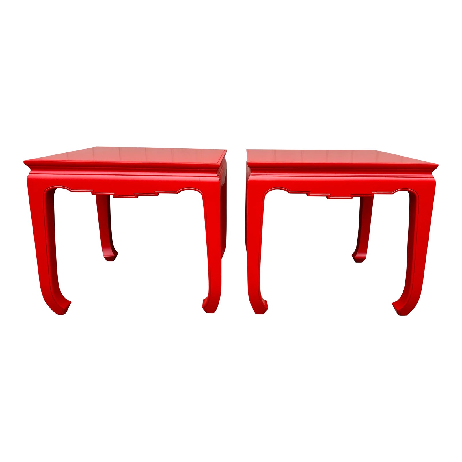 Mid 20th Century Vintage Chinoiserie Ming End Tables - the Pair | Chairish