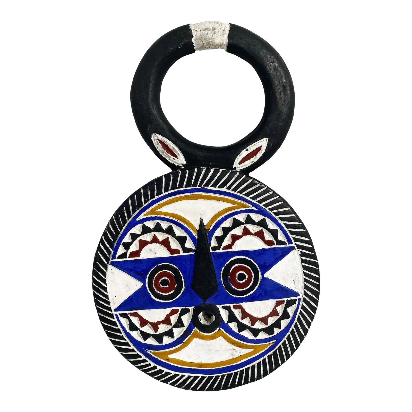 African Tribal Baule Goli Ceremonial Mask 19" H | Chairish