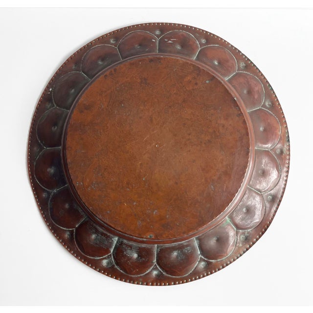 Early 20th Century Turkish Engraved Copper Tin Plate | Chairish