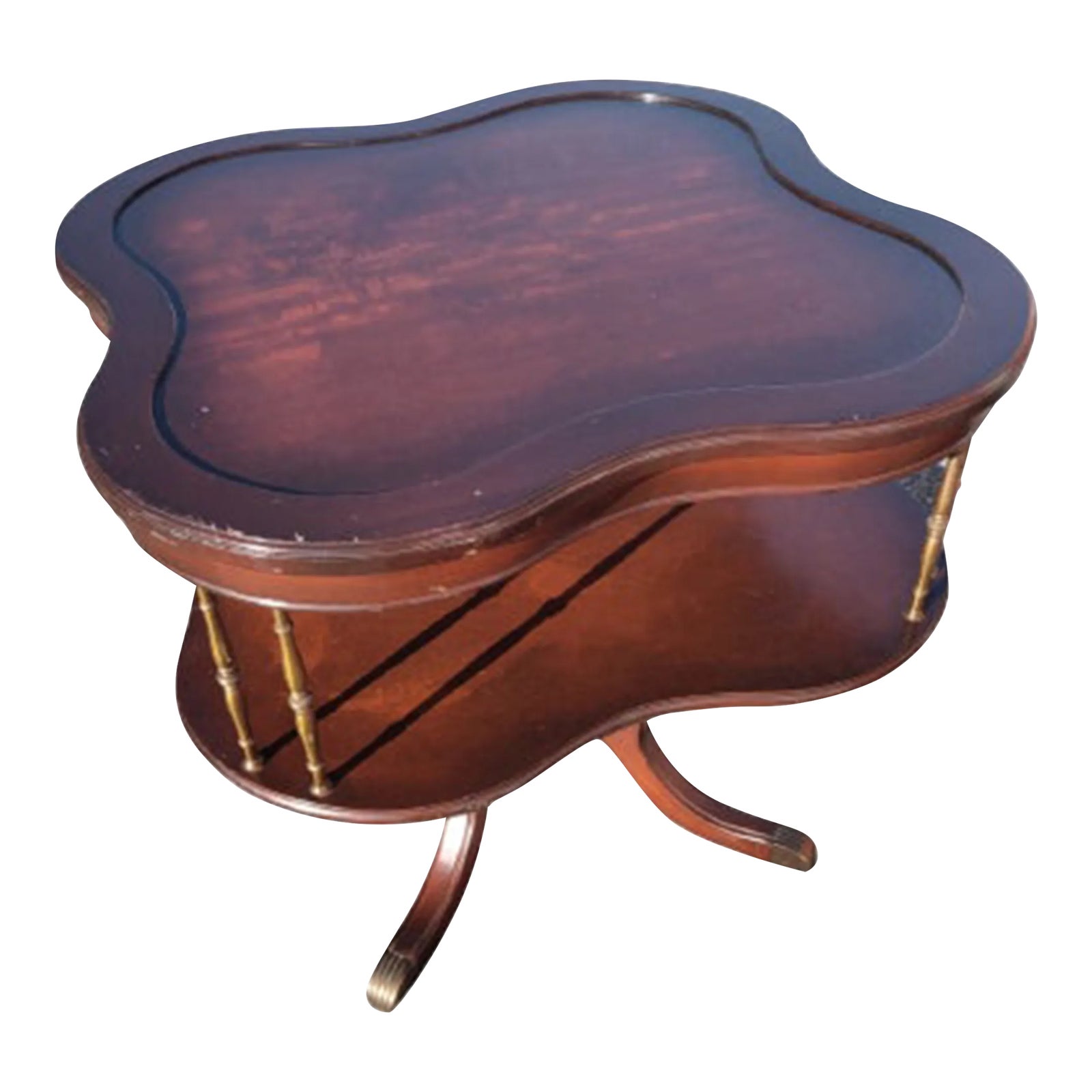 Early Twenty Century Vintage Two Tier Tea Table | Chairish