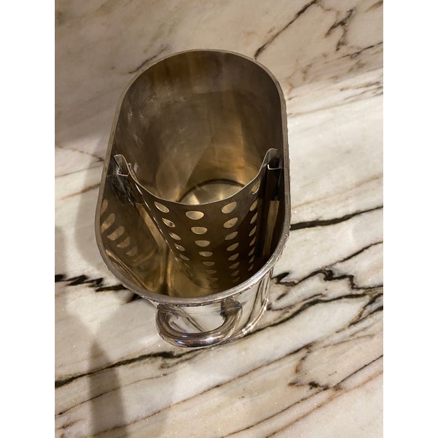 Silver Single Bottle Ice Bucket | Chairish