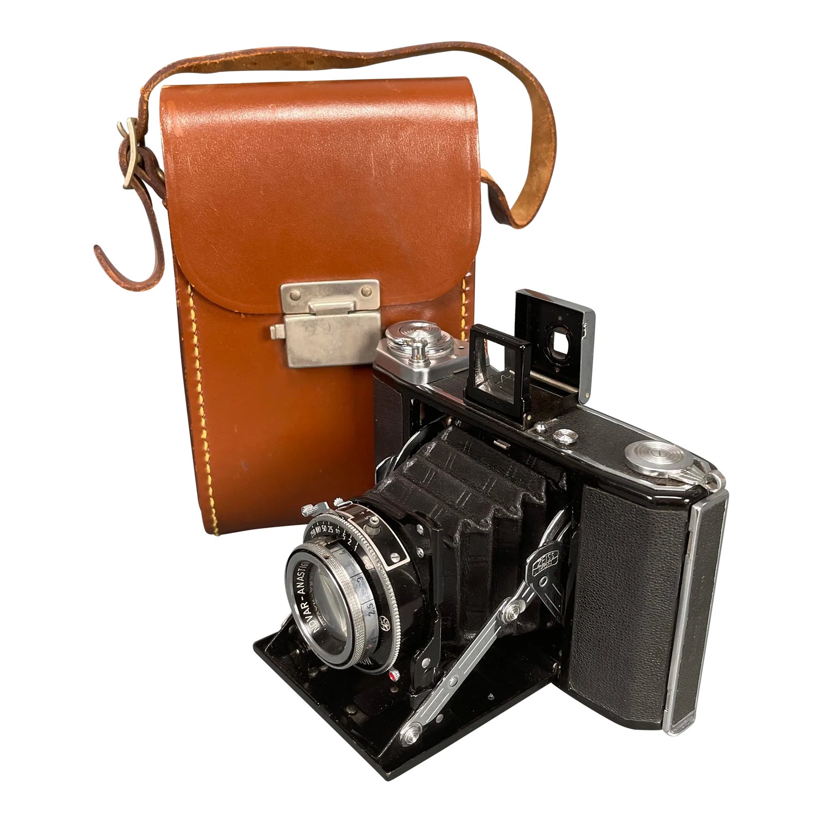 Vintage Zeiss Ikon Ikonta 521/16 Folding Camera Novar 7.5cm Lens with ...