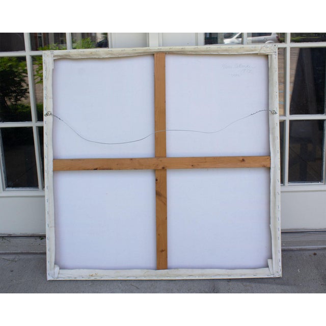 1974 “Open” Acrylic on Canvas Airbrush Painting Signed by Artist Steve ...