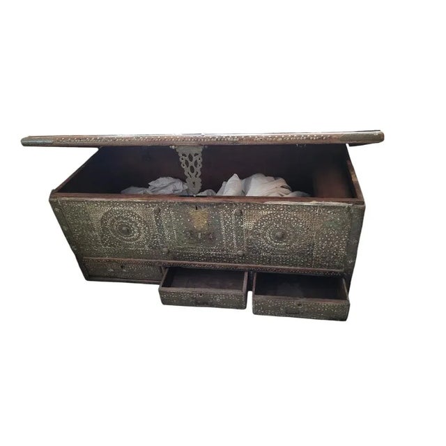 Vintage Arab Wedding Chest | Chairish