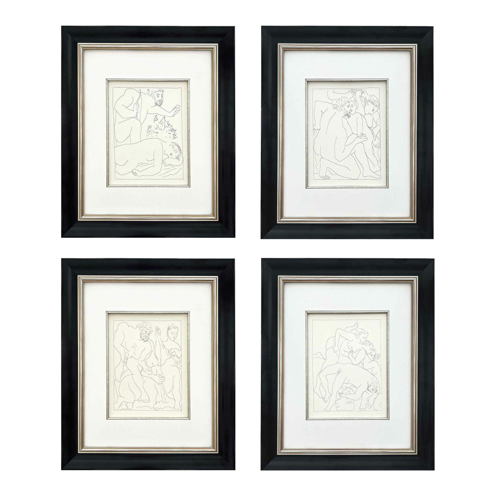 Picasso Set of 4 no.1-3-4-5 Framed | Chairish