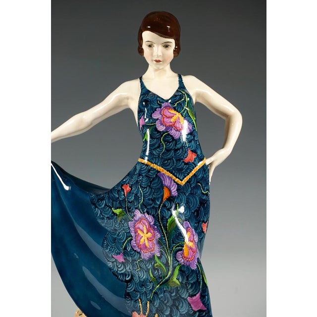 Art Deco Figure by Stephan Dakon for Goldscheider, 1920s | Chairish