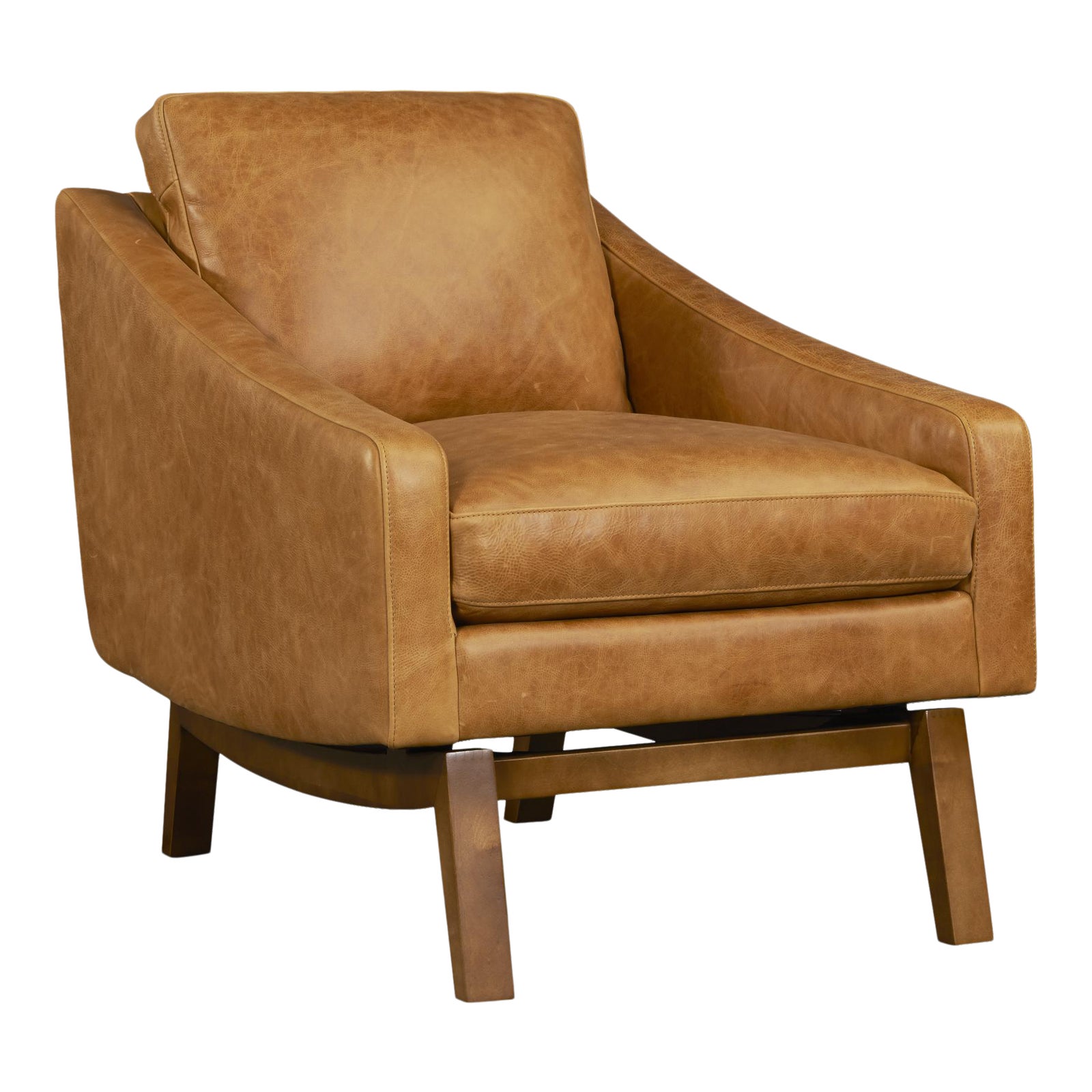 Douglas Chair, Tobacco Leather | Chairish