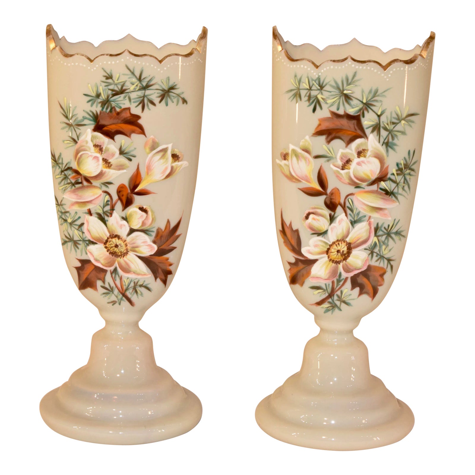 19th C Pair of French Vases | Chairish