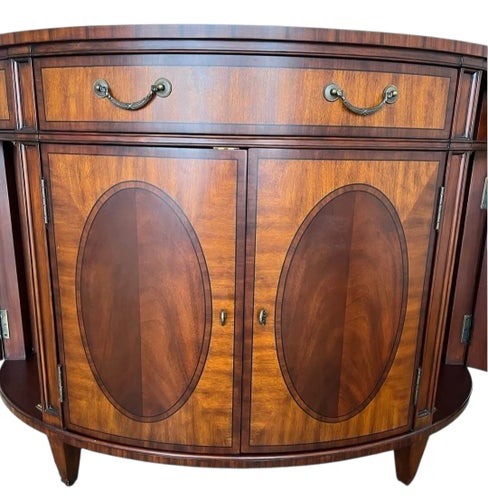 demilune buffet sideboard server