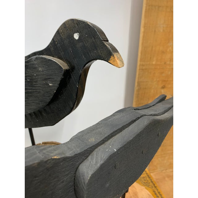 Late 20th Century Pair of Vintage John Brannon Folk Art Wooden Black ...