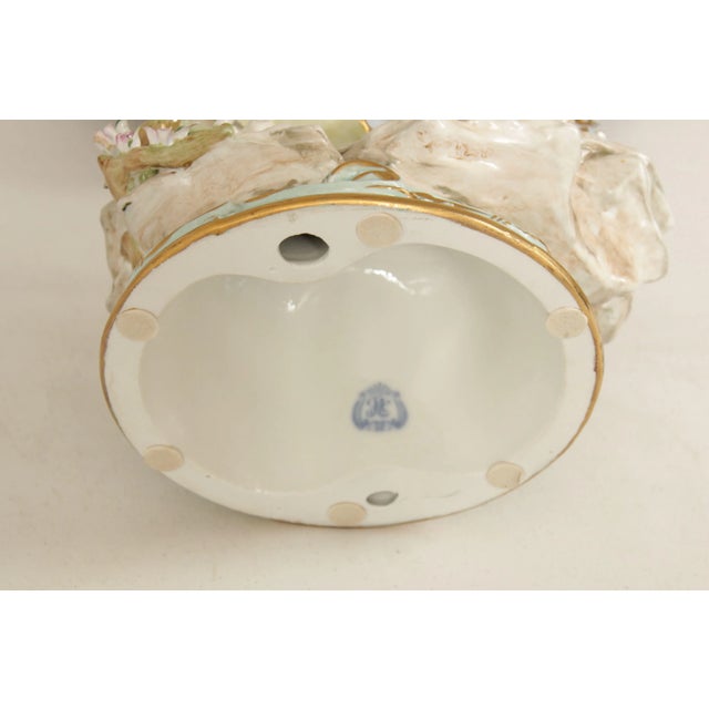 Mid 20th Century Rococo Style Ladies with Dove Porcelain Figurines ...