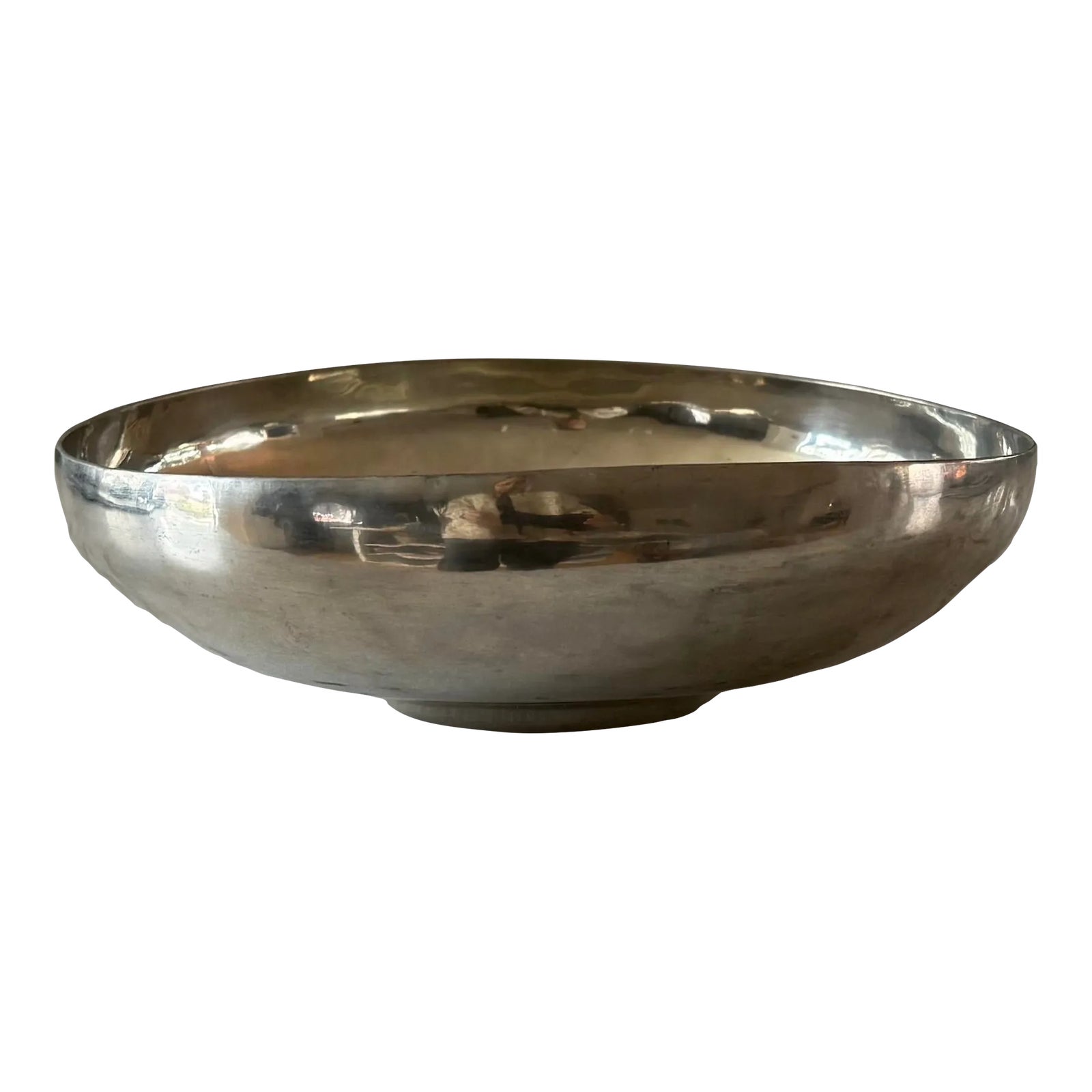 American Handmade Pewter Small Bowl by Riverwood Pewter | Chairish