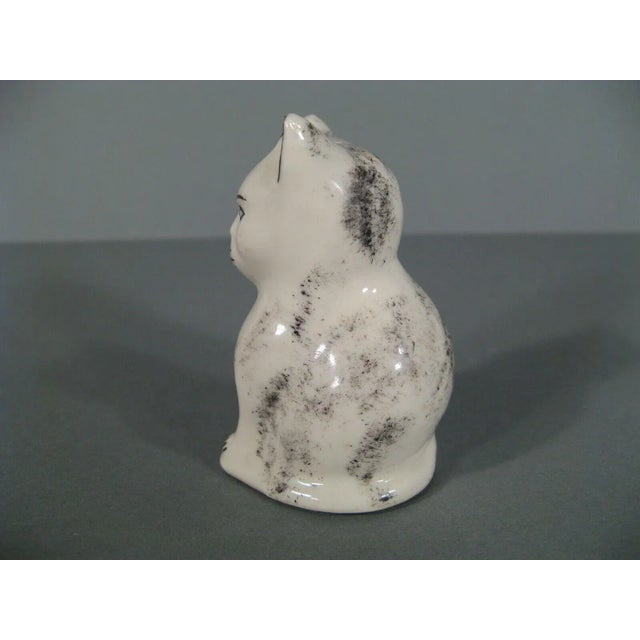 Vintage 1950s Ceramic Sitting Cat Salt Shaker | Chairish