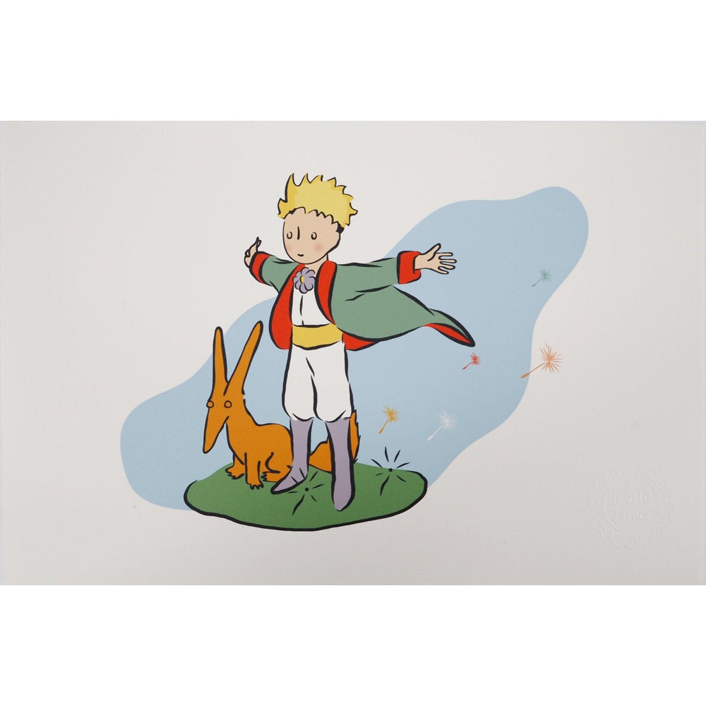 Antoine De Saint-Exupery, Le Petit Prince et le renard, Lithograph ...