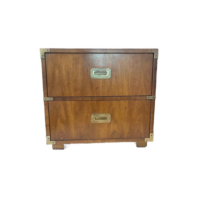 Mid 20th Century Mid-Century Henredon Campaign Nightstands - a Pair ...
