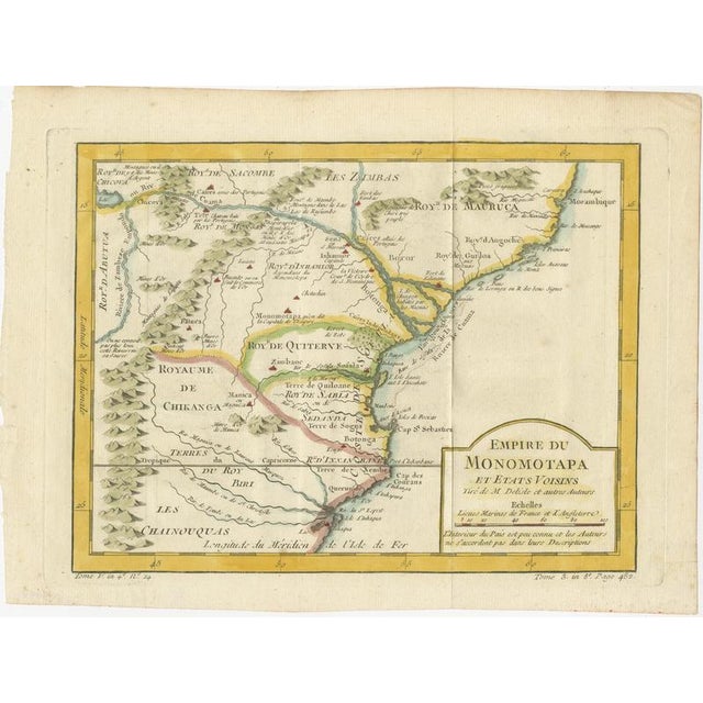 Monomotapa Empire Map, 1740 | Chairish