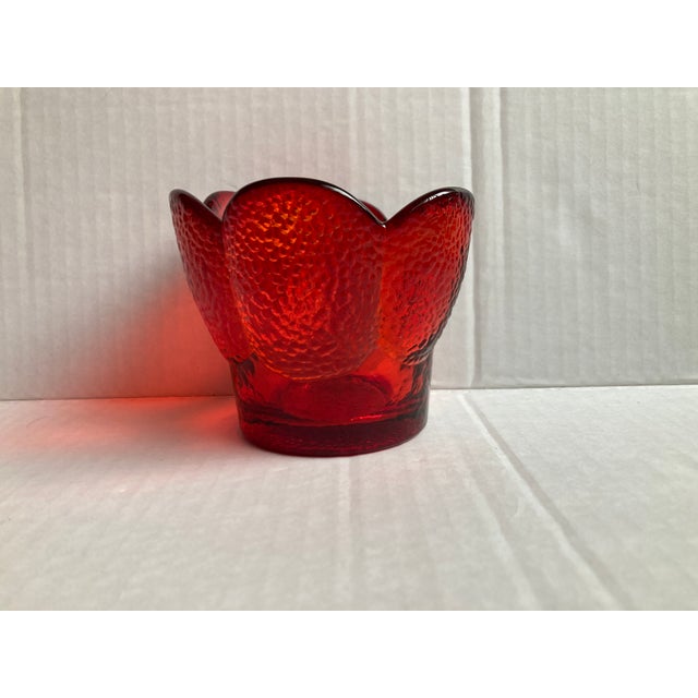 1960s Mid Century Modern Ruby Red Viking Glass | Chairish