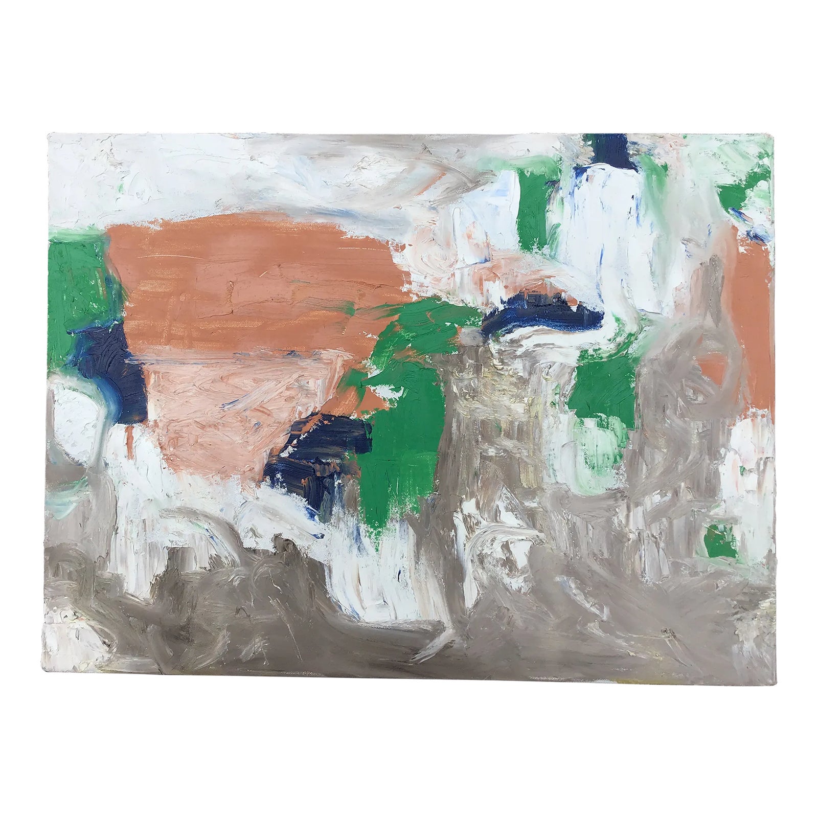 “Enigma” Original Abstract Oil Painting by CL Auker | Chairish