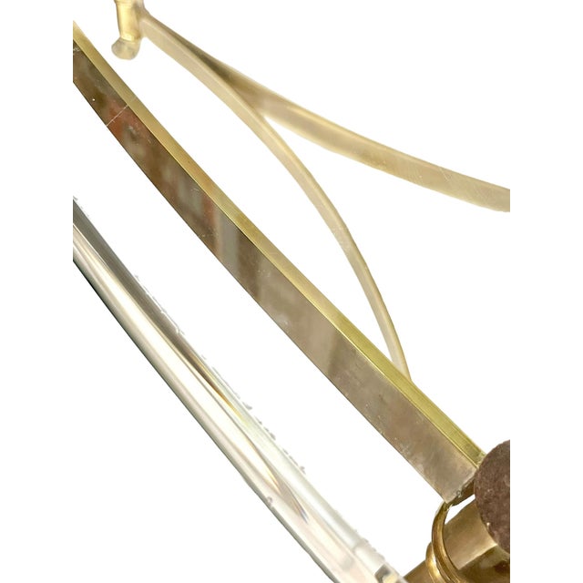 1980s Vintage Labarge Hollywood Regency Glass Top Coffee End Table Hoof ...