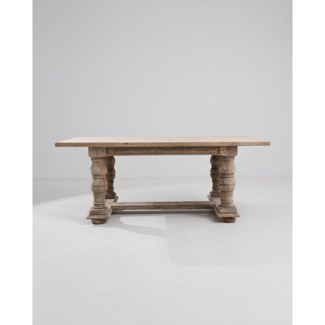 20th Century Belgian Wooden Dining Table | Chairish