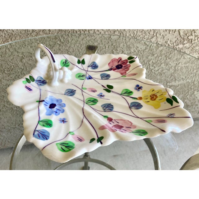 1930s Blue Ridge Southern Potteries Maple Leaf Trompe l'Oeil Relish ...