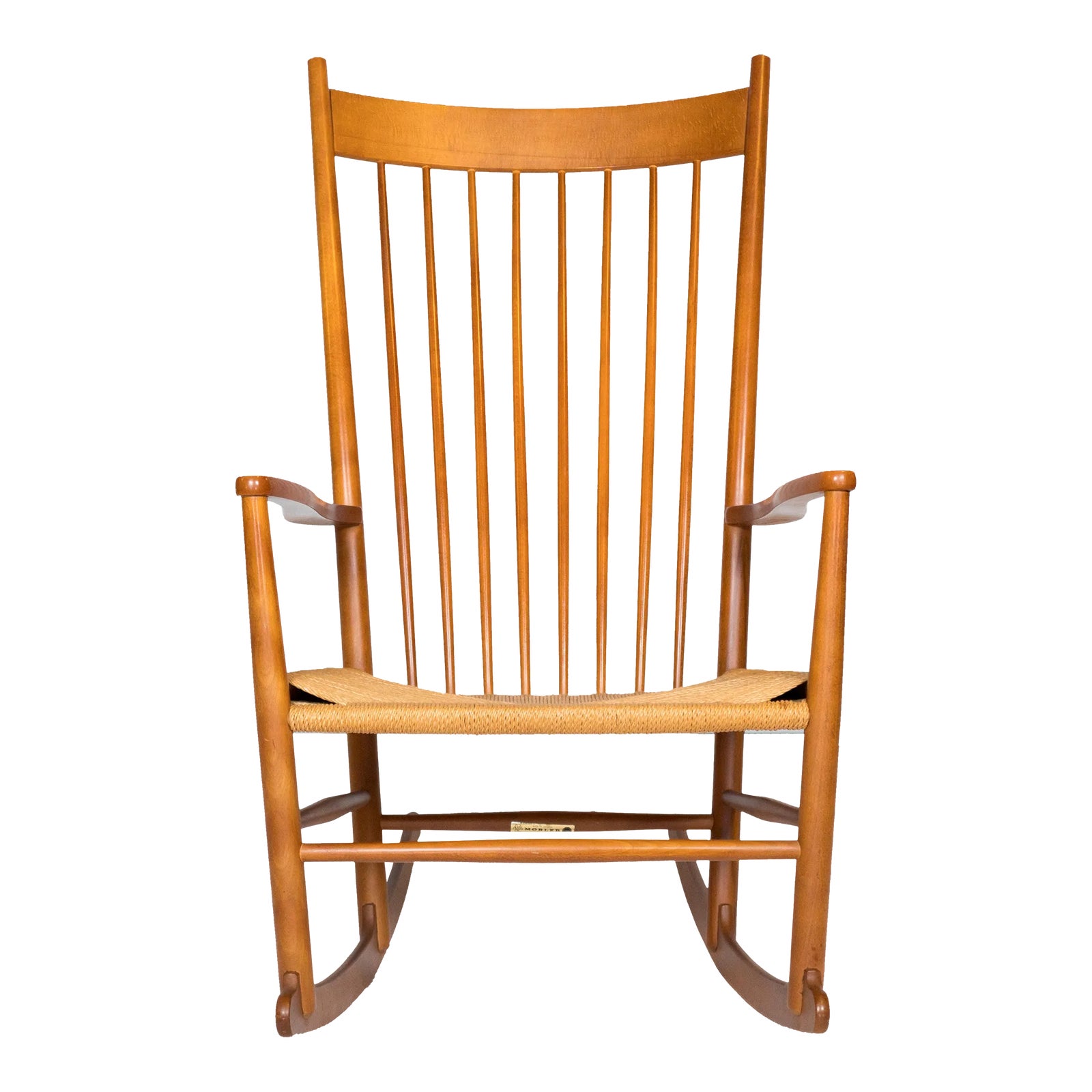 1960s Vintage Hans Wegner Model J16 Rocking Chair | Chairish