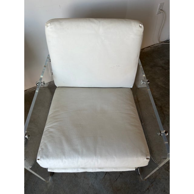 70's Mid Century Pace " Argenta" Lucite and Chrome Lounge Chairs- a ...