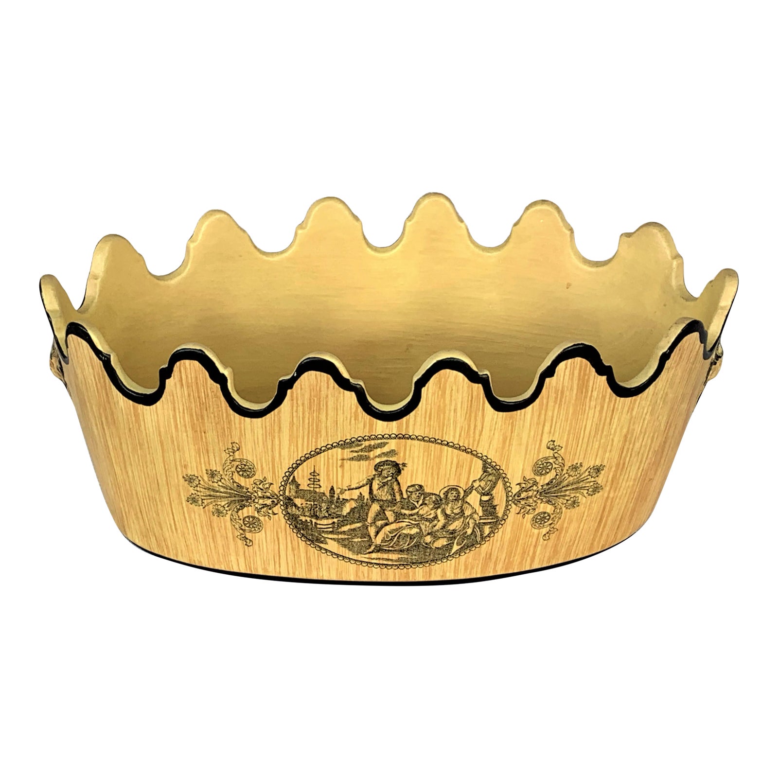 Vintage Italian Cachepot | Chairish