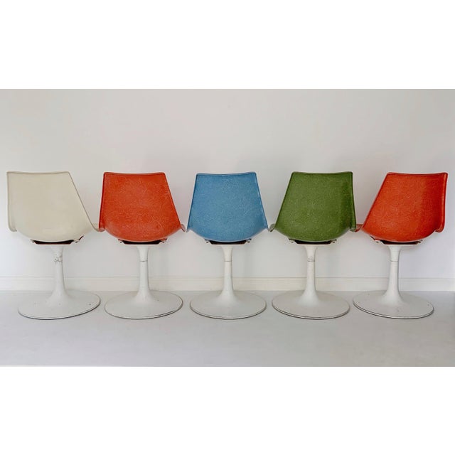 1970’s Vintage Krueger Tulip Chairs - Set of 5 | Chairish