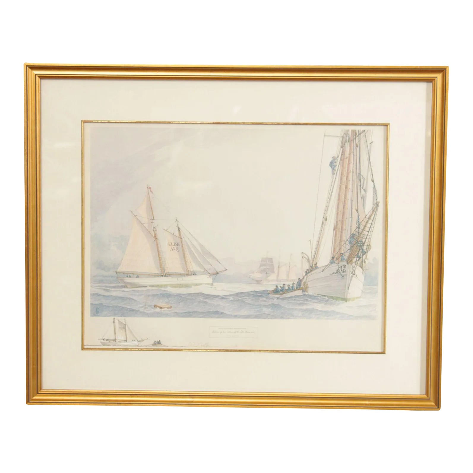 Late 20th Century William Gilkerson 'Pilot Schooner Wandervogel ...