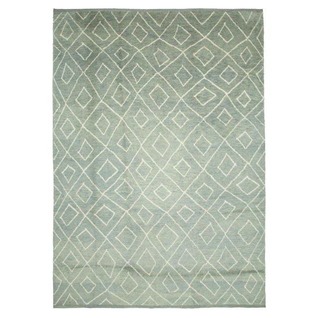 Vintage Moroccan Grey Rug | Chairish