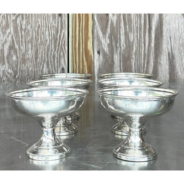 Vintage Regency Sterling Silver Compote Cups - Set of 6 | Chairish