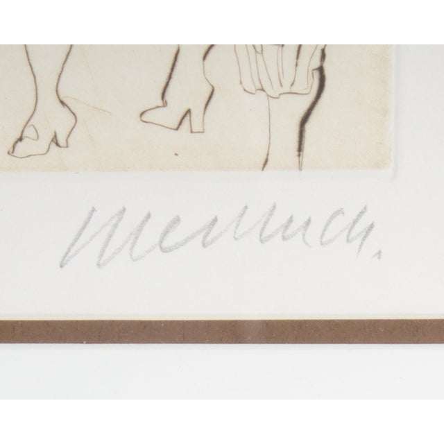Signed Limited Edition Abstract Etching of Musicians by Claude Weisbuch ...