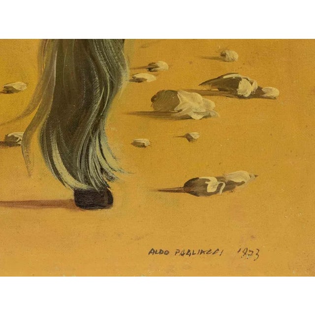 Aldo Pagliacci, Horses, Oil on Canvas, 1973 | Chairish