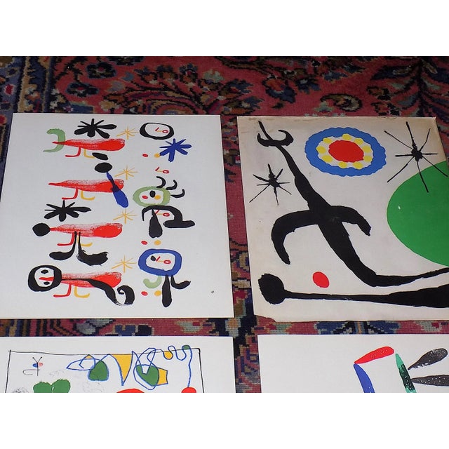 Authentic Vintage Mid 20th Century Modern Abstract Joan Miro ...