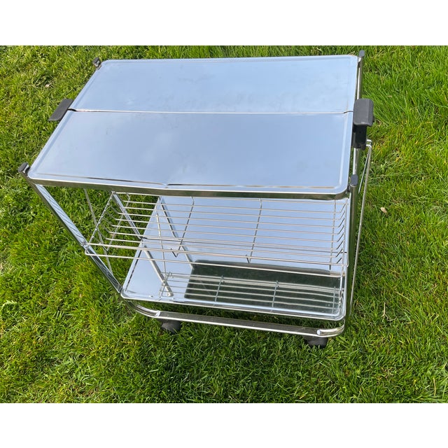 Mid 20th Century Mid-Century Modern Space Age Polished Stainless Steel ...