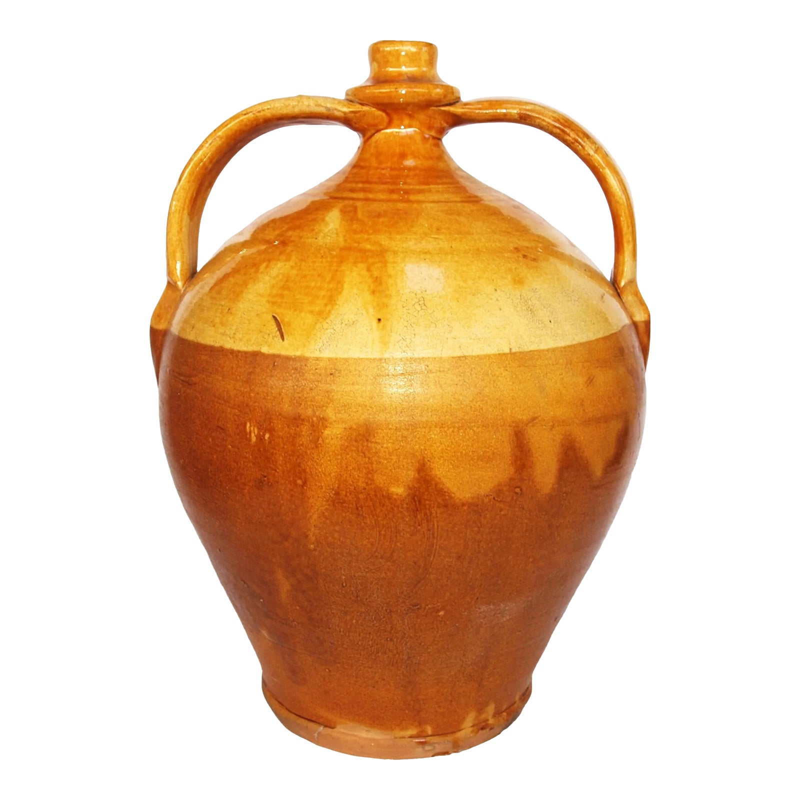 Large 1950s Spanish Amphora Style Jug Oche in Color | Chairish