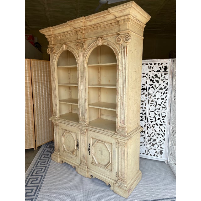 1980s Vintage Roman Neoclassical Revival Style Distress Painted ...