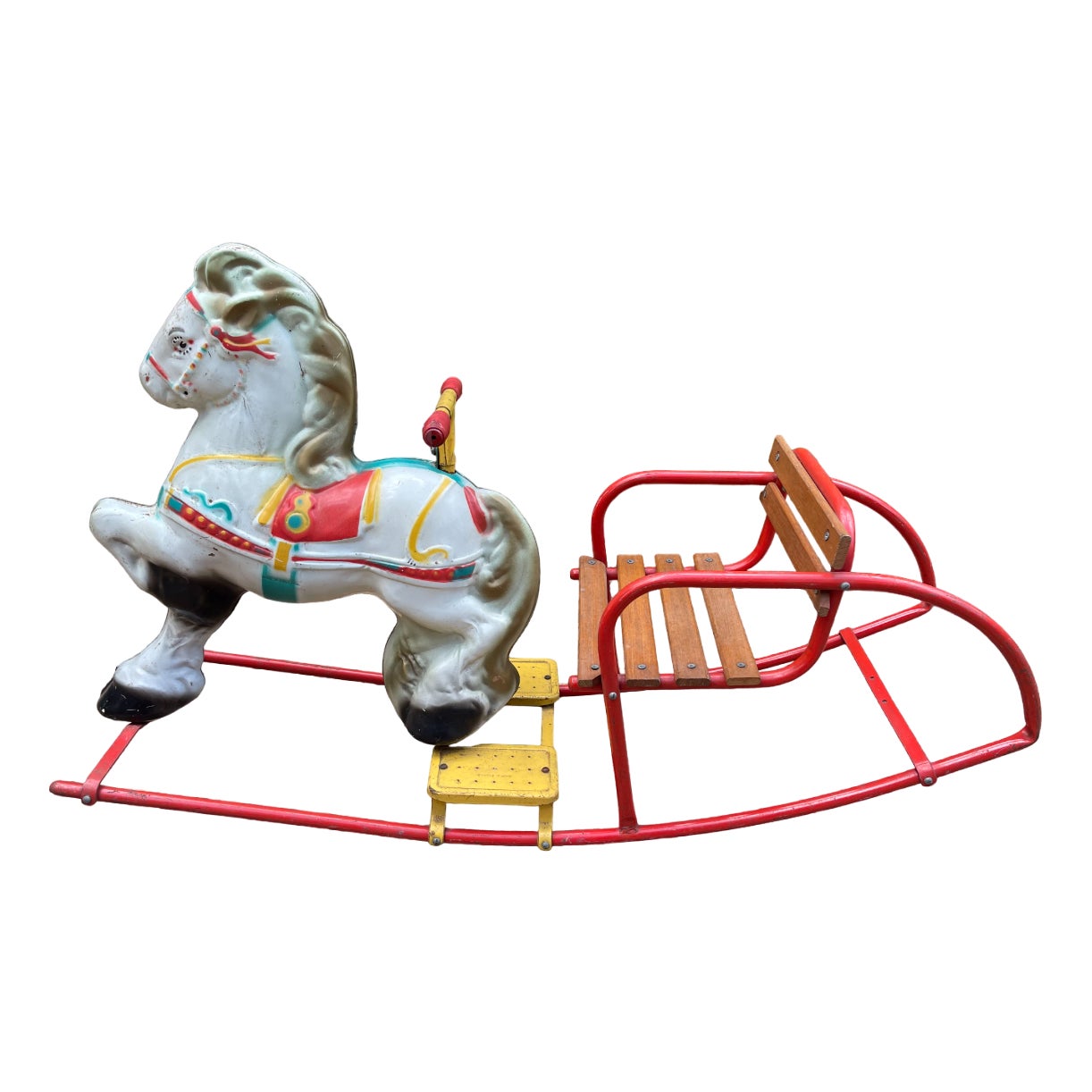 English Rocking Horse attributed to Mobo for D. Sebel & Co. Ltd., 1950s ...