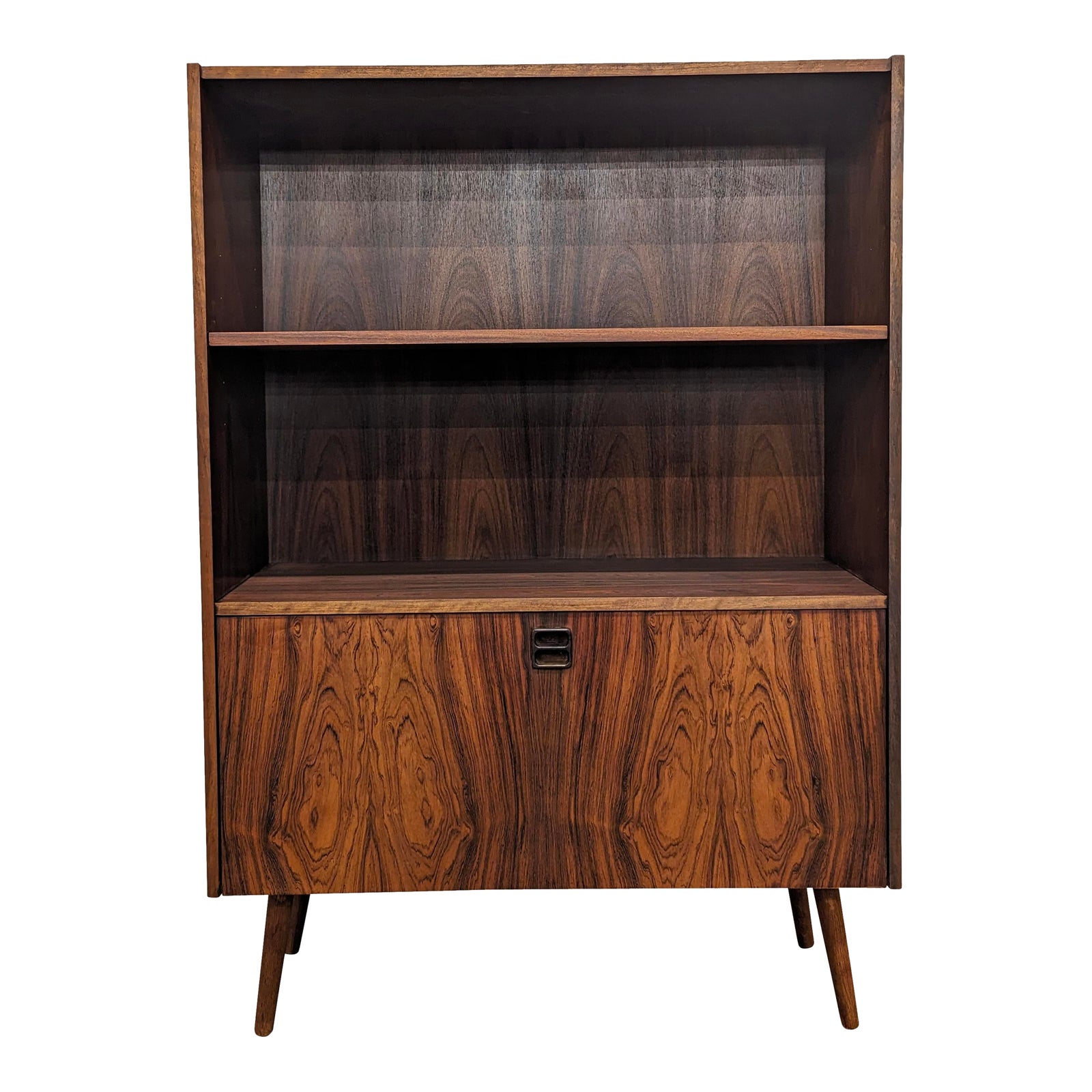 1950s Rosewood Bookcase | Chairish