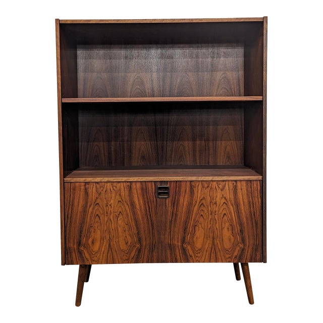 1950s Rosewood Bookcase | Chairish