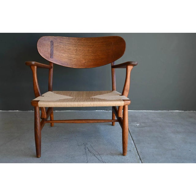 Hans J. Wegner Lounge Chair, Model Ch-22, Ca. 1950 | Chairish