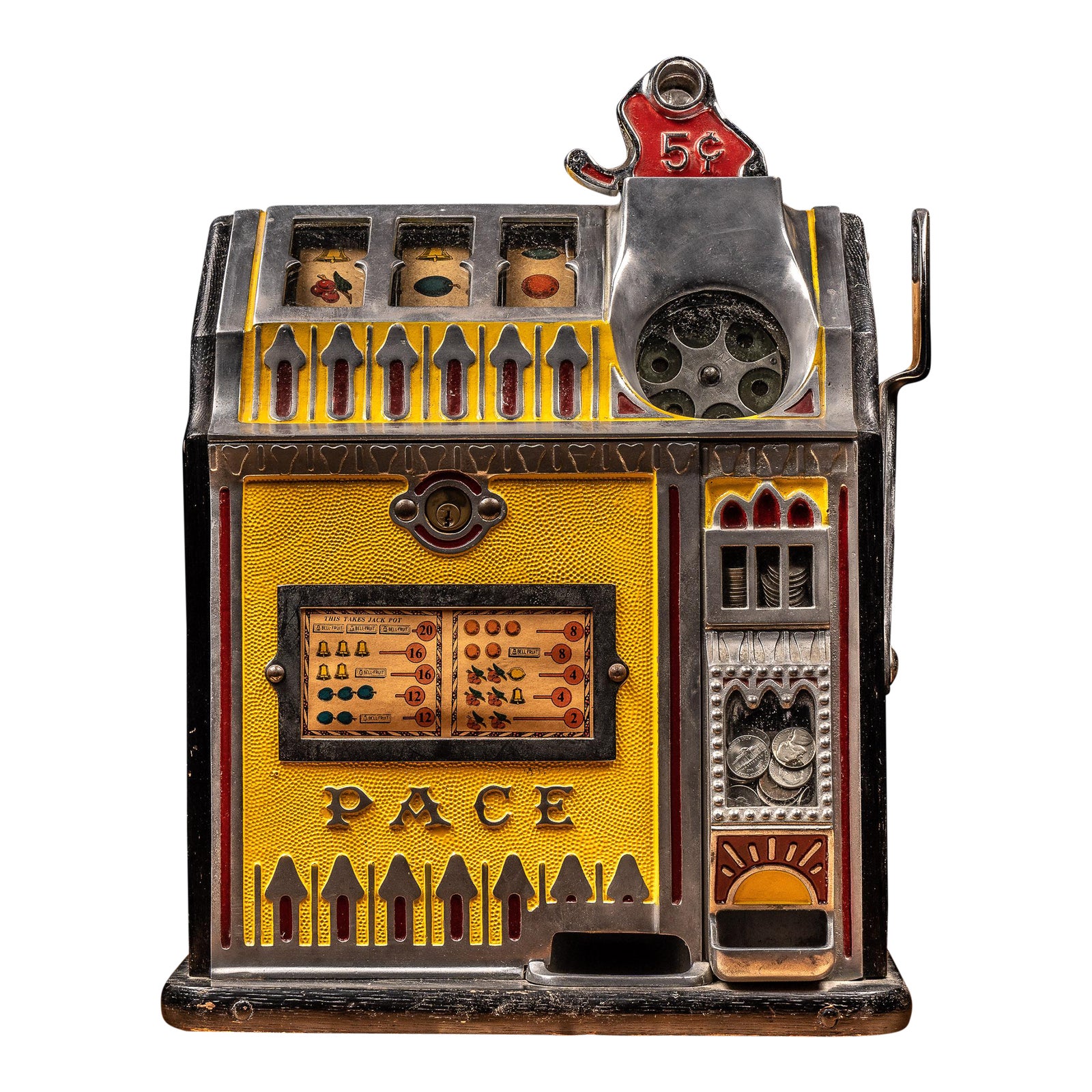 Circa 1934 Pace Bantam Fancy Front Slot Machine | Chairish