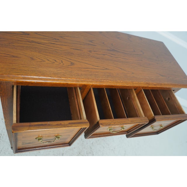 Oak 3 Drawer Small Sideboard or Huntboard | Chairish