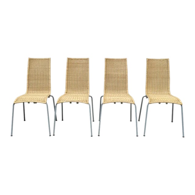 Alchemilla Wicker Stacking Chairs Designed by Miki Astori for Driade ...