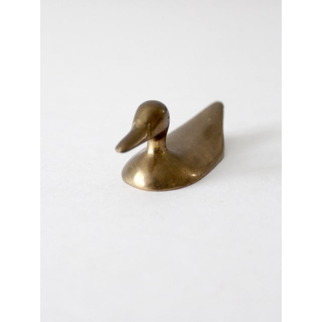 Vintage Brass Duck | Chairish
