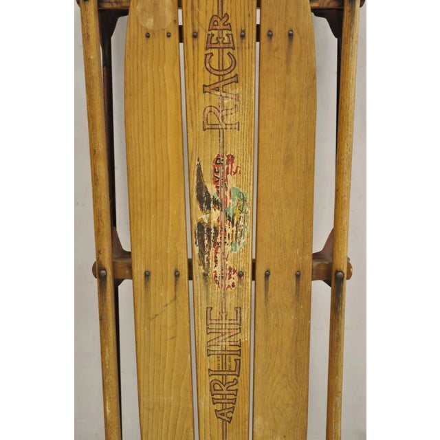 Vintage Flexible Flyer Airline Racer No 60 Wooden Sled Planet Jr Usa ...