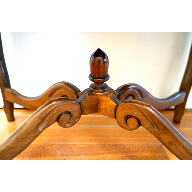 Louis XV Antique Black Marble, Walnut Low Table by j.b.. Van Sciver | Chairish