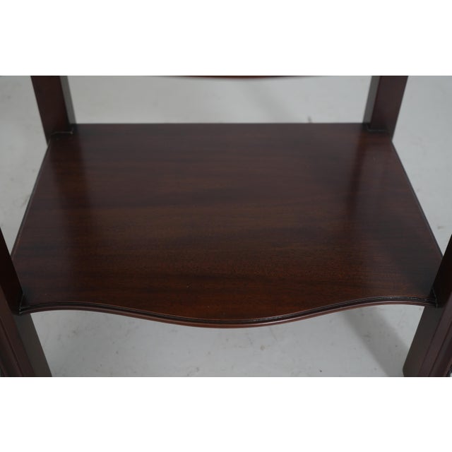 Pair Chippendale Mahogany 2 Drawer Nightstands | Chairish